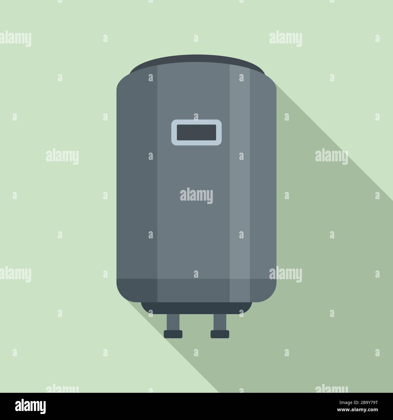 Gas boiler icon. Flat illustration of gas boiler vector icon for web ...
