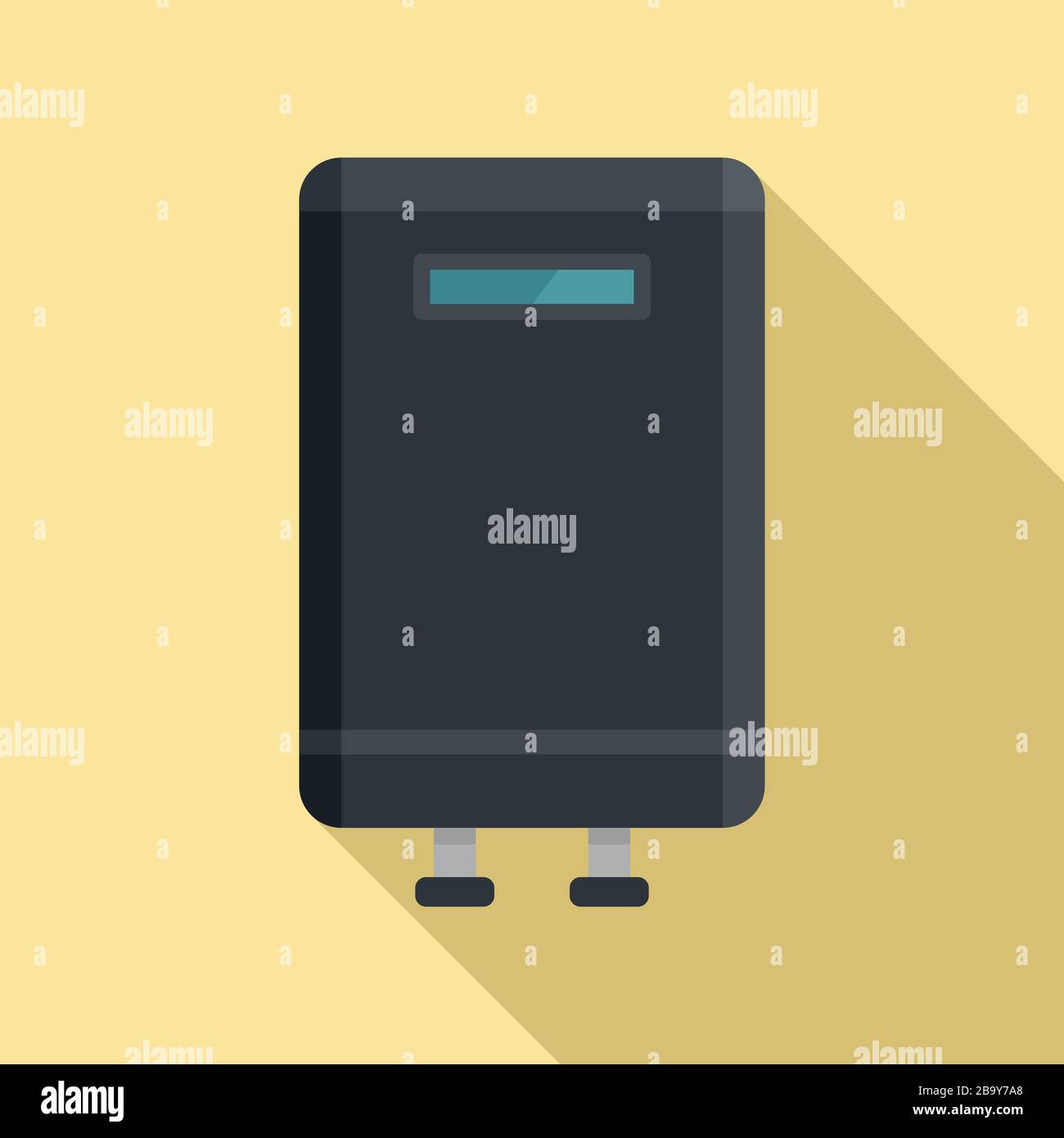 Home boiler icon. Flat illustration of home boiler vector icon for web ...