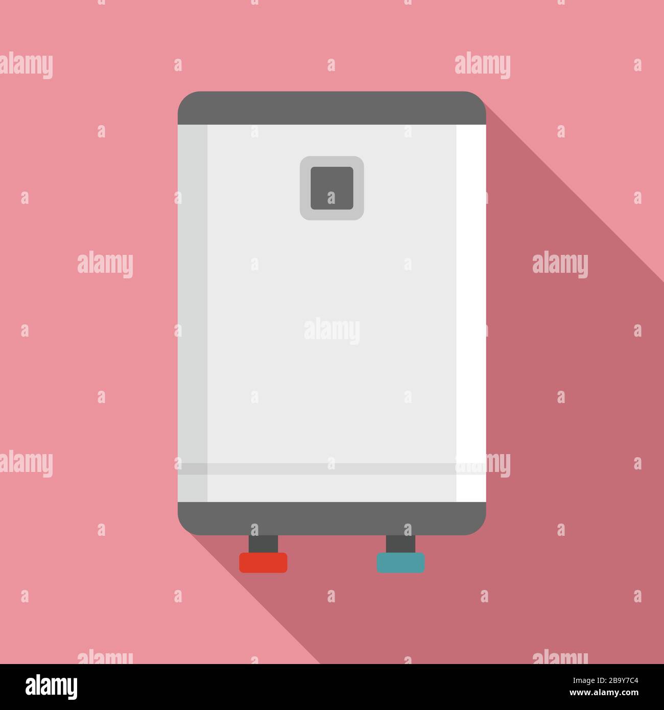 Heat boiler icon. Flat illustration of heat boiler vector icon for web ...