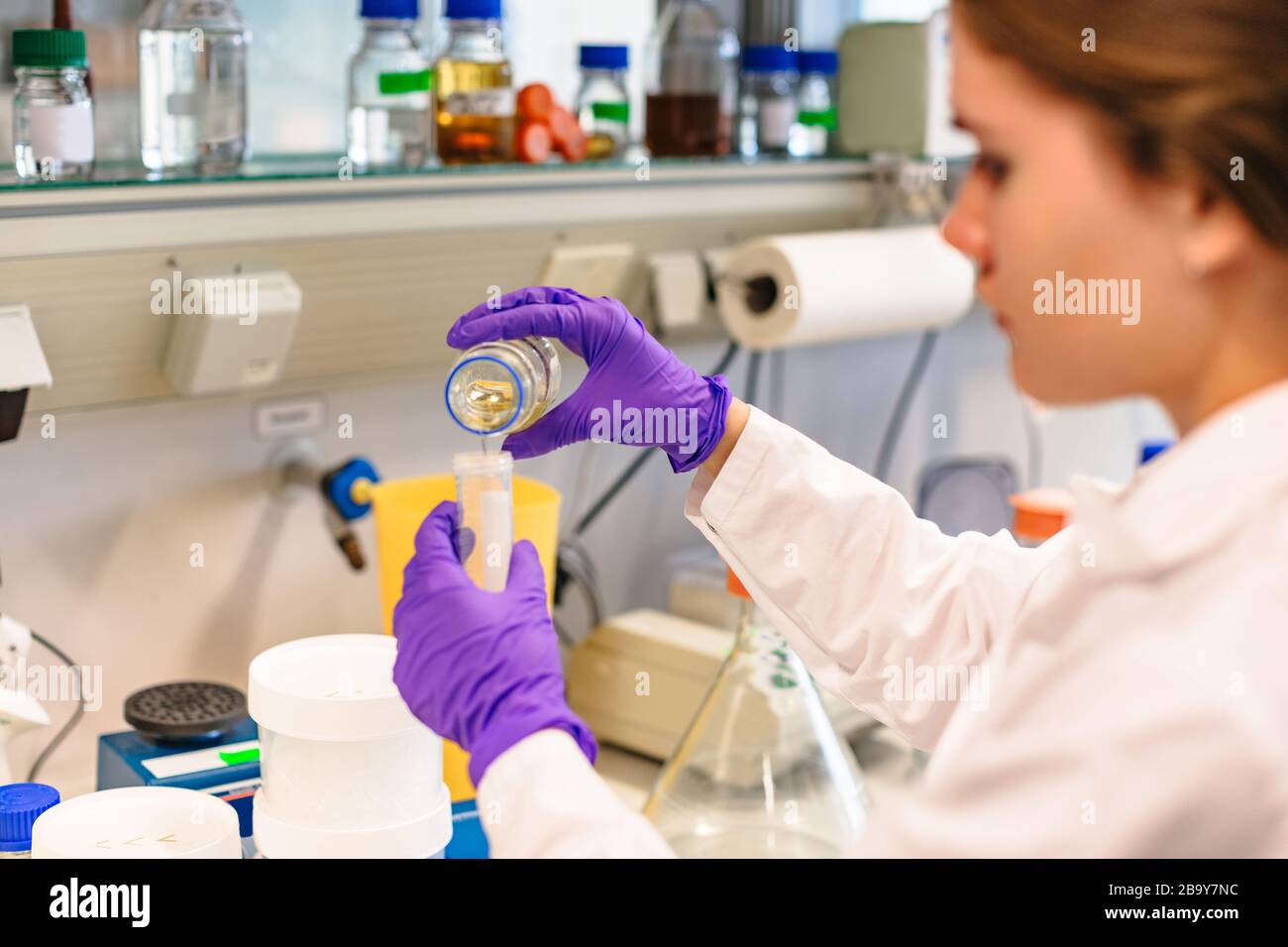Scientist experiment glass box hi-res stock photography and images - Alamy