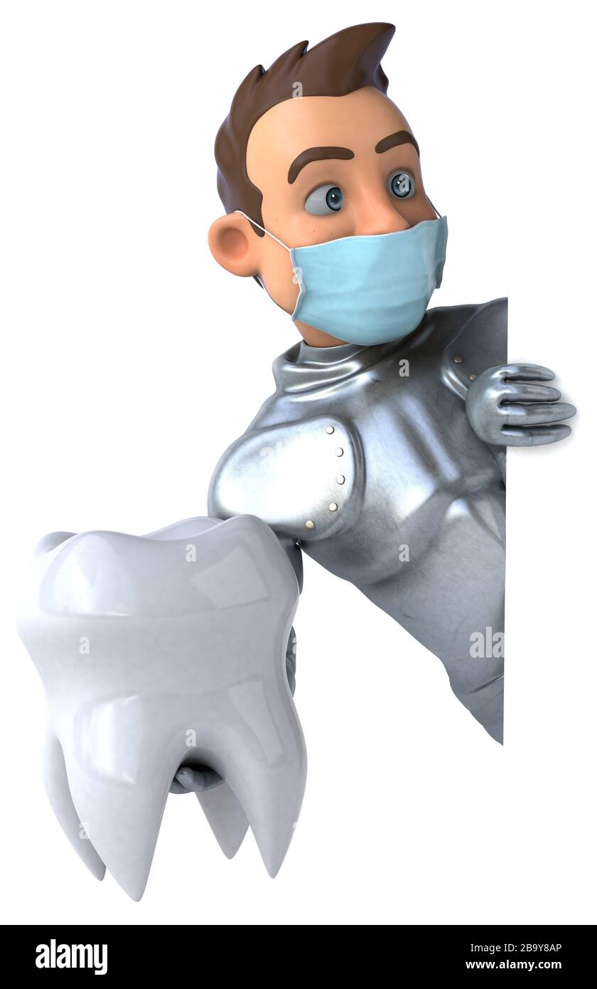 3D illustration of a cartoon character with a mask Stock Photo - Alamy