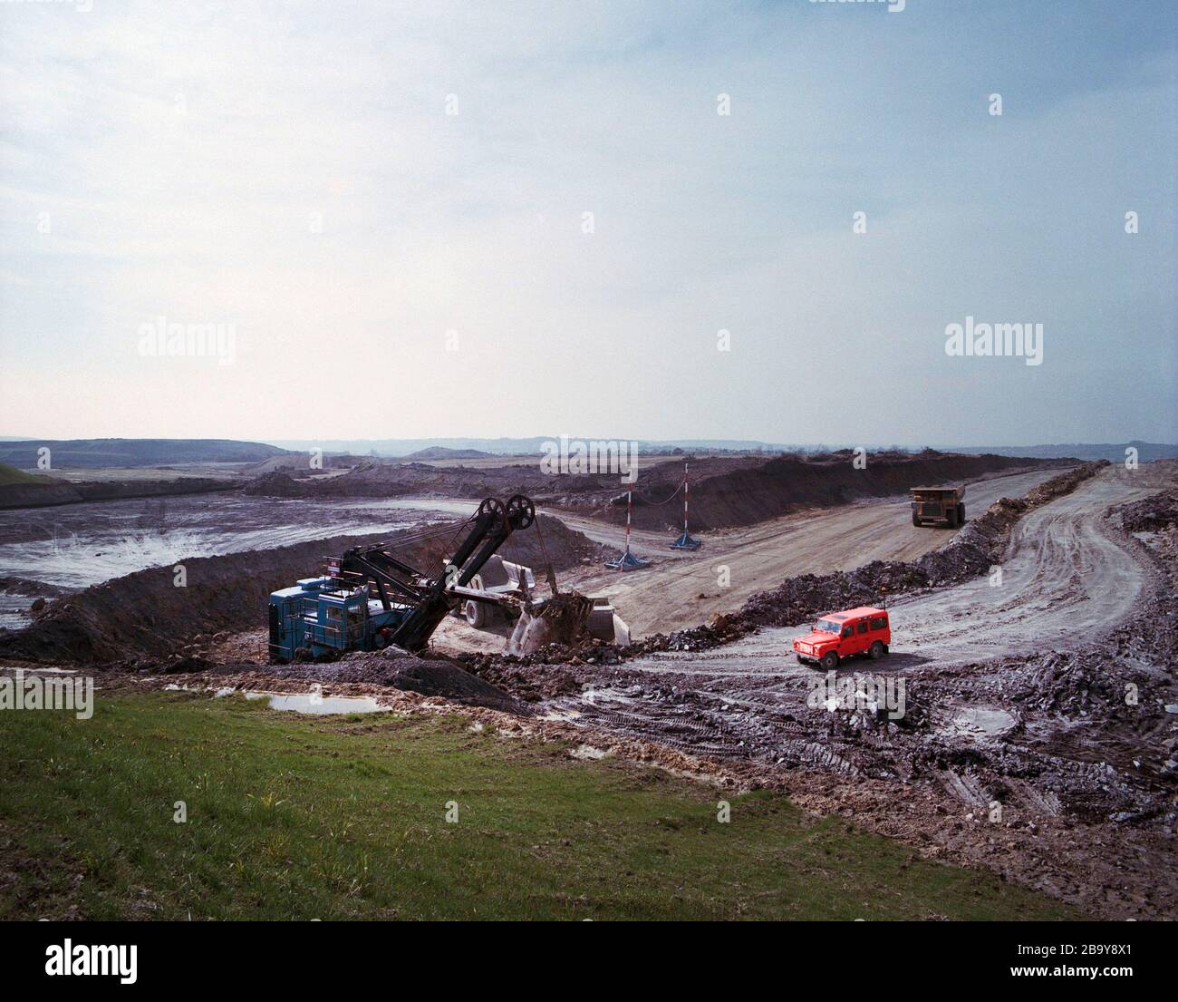 Opencast mining site in derbyshire hi-res stock photography and images ...