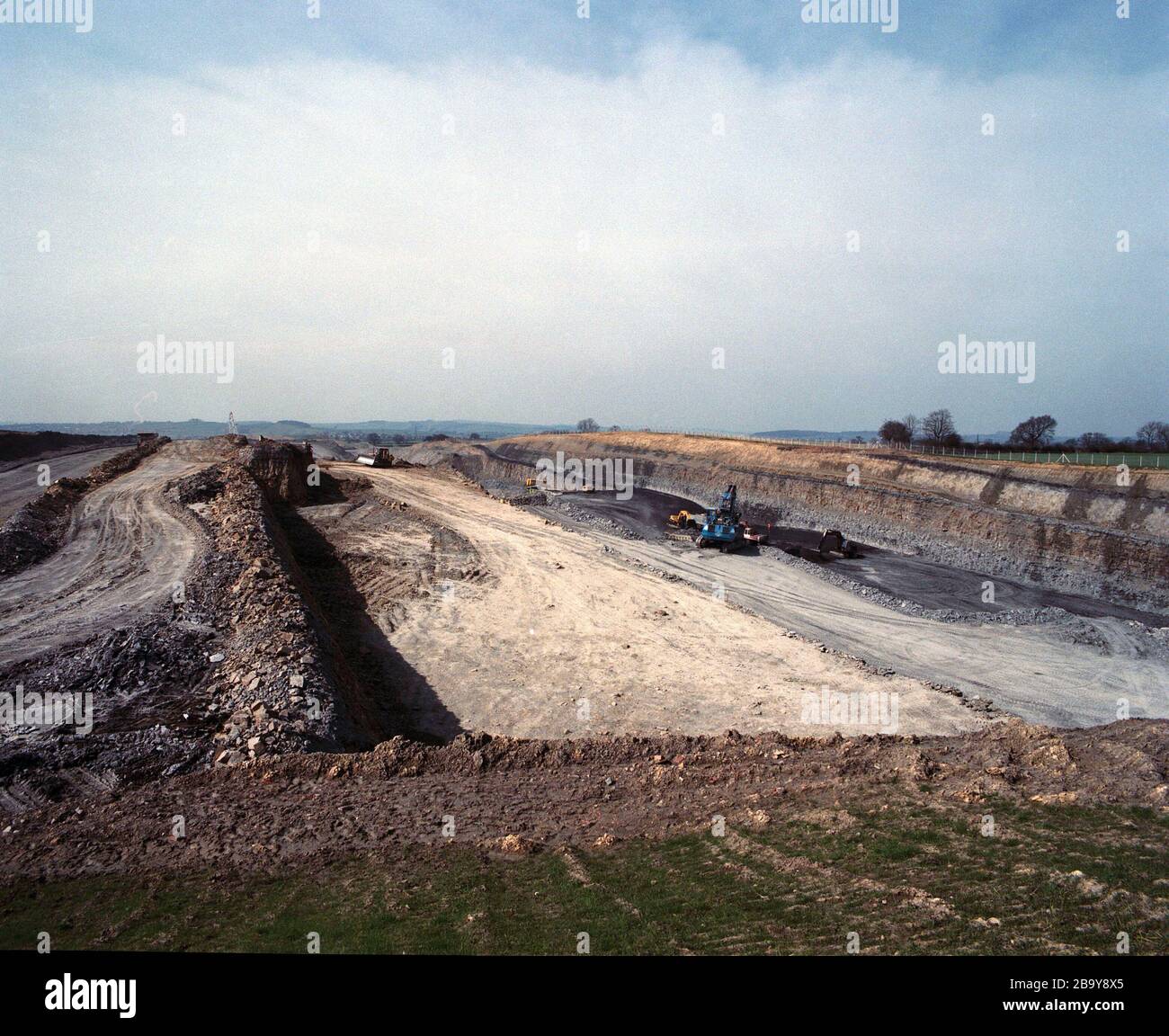 Opencast mining site in derbyshire hi-res stock photography and images ...