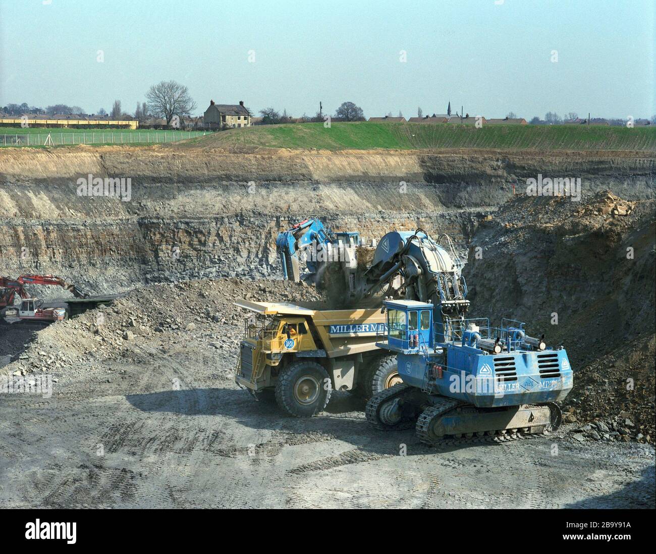 Opencast mining site in derbyshire hi-res stock photography and images ...