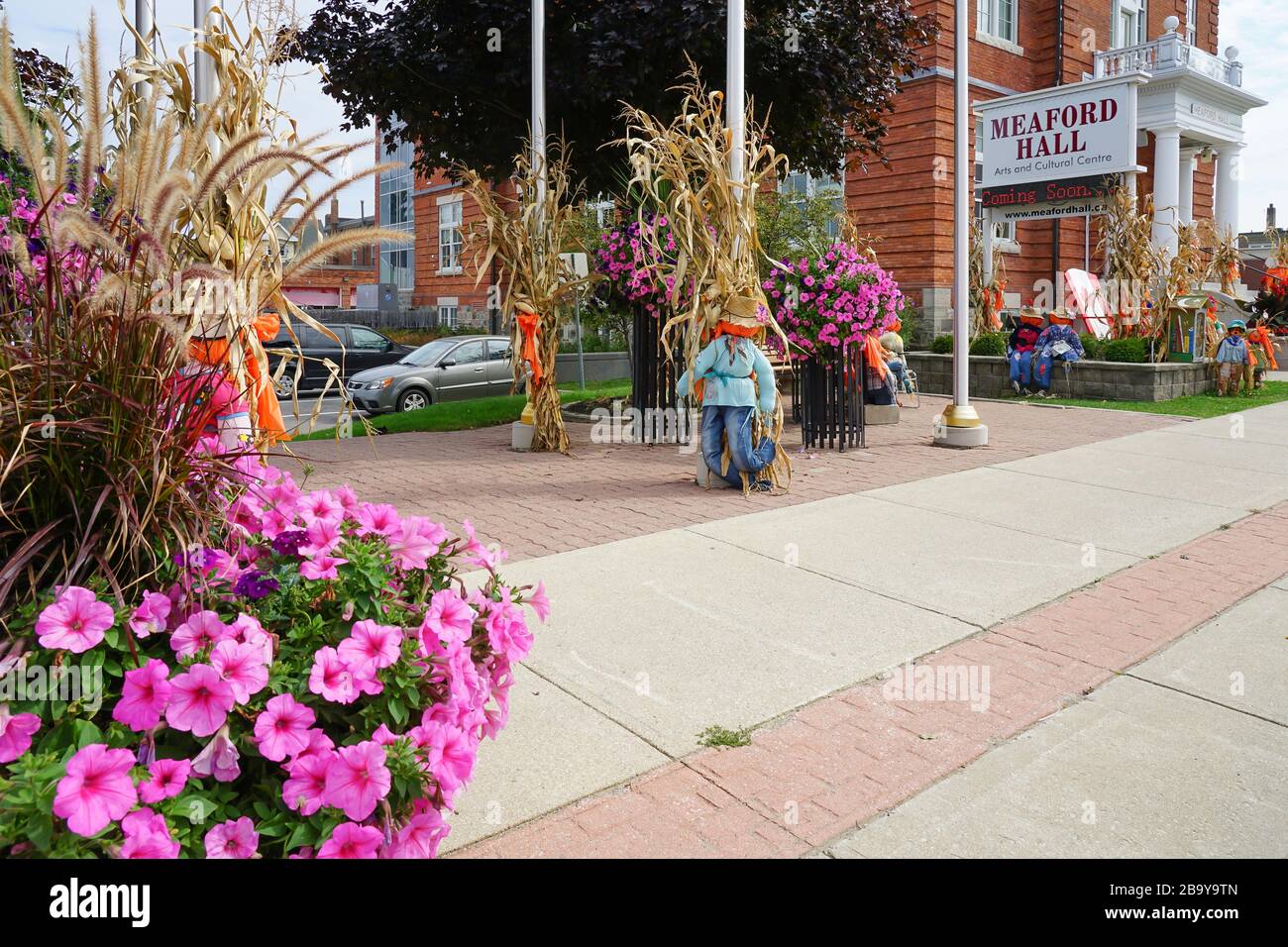 Scarecrow festival in Meaford, Ontario, Canada, North America Stock ...