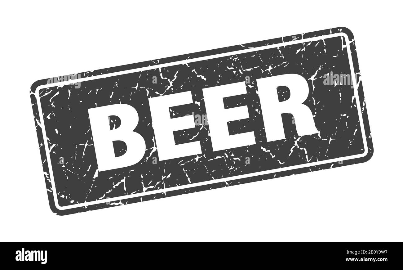 Cold beer stamp Black and White Stock Photos & Images - Alamy