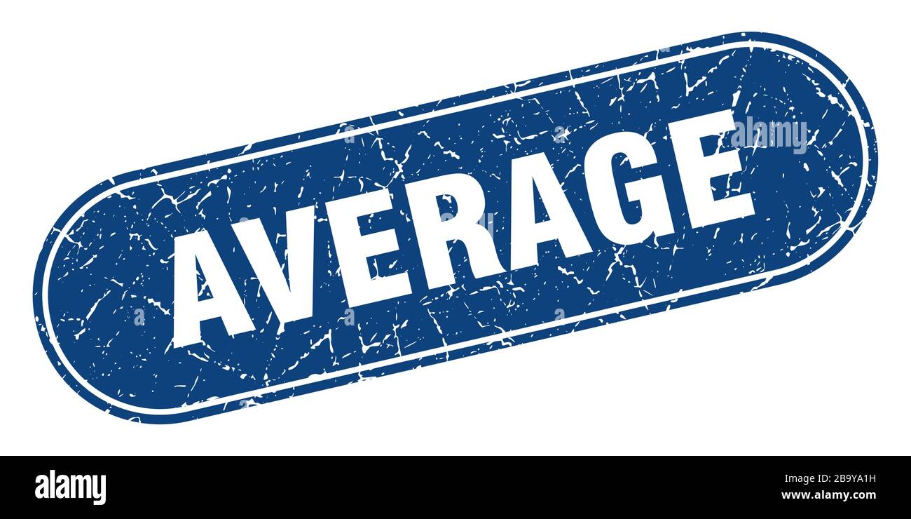 average sign. average grunge blue stamp. Label Stock Vector Image & Art ...
