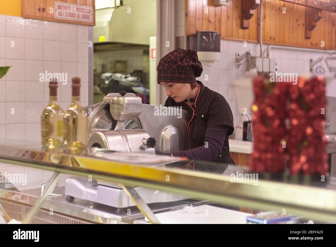 Women grocery store meat counter hi-res stock photography and images ...