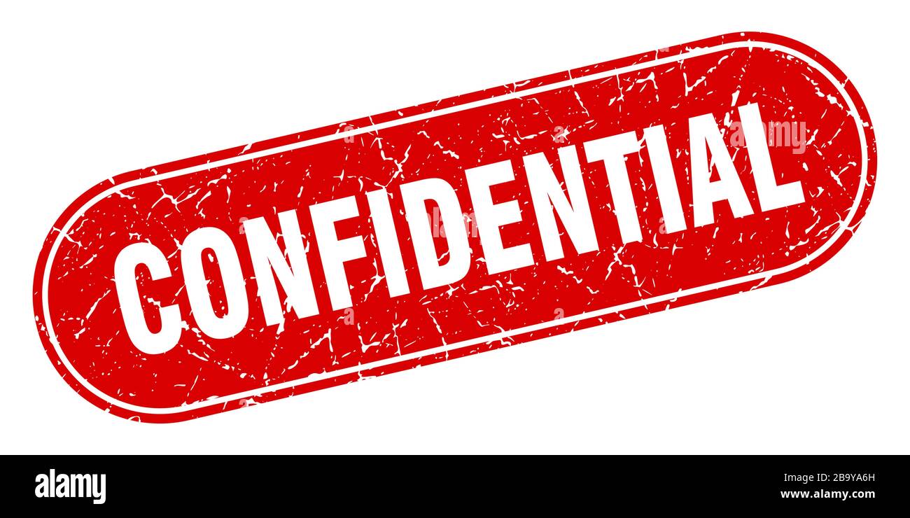 confidential sign. confidential grunge red stamp. Label Stock Vector ...