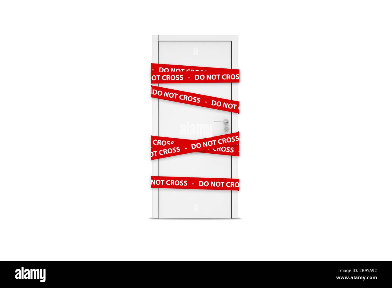 Keep out sign door Cut Out Stock Images & Pictures - Alamy