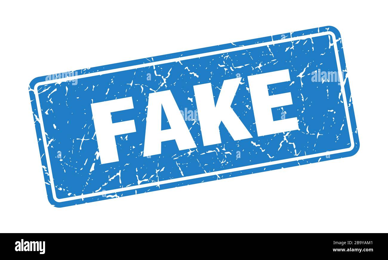 fake stamp. fake vintage blue label. Sign Stock Vector Image & Art - Alamy