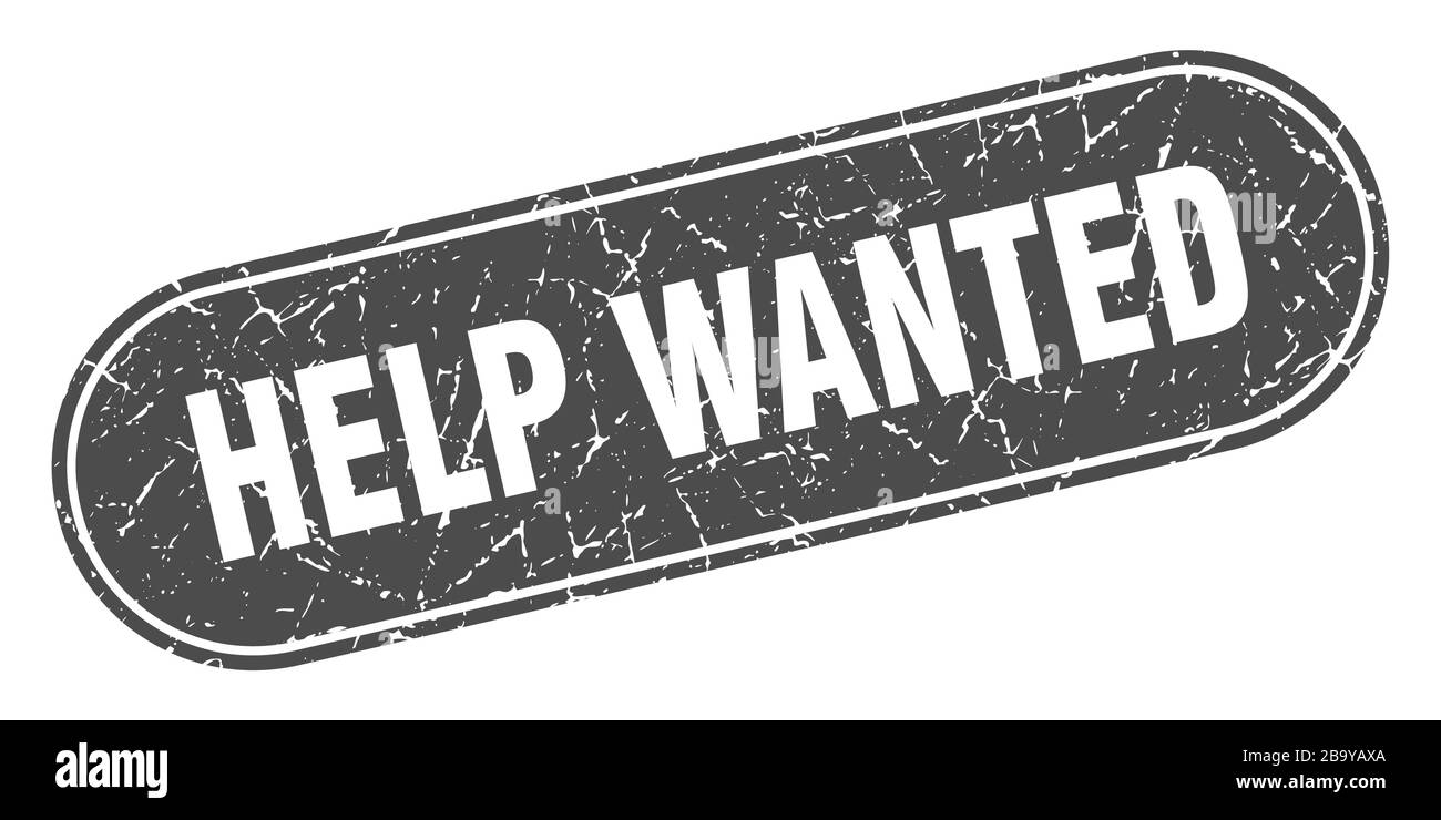 help wanted sign. help wanted grunge black stamp. Label Stock Vector ...