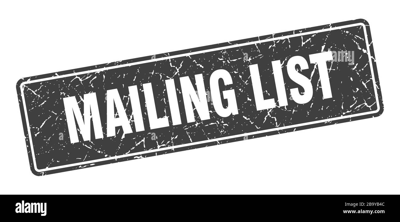 Mailing list stamp hi-res stock photography and images - Alamy