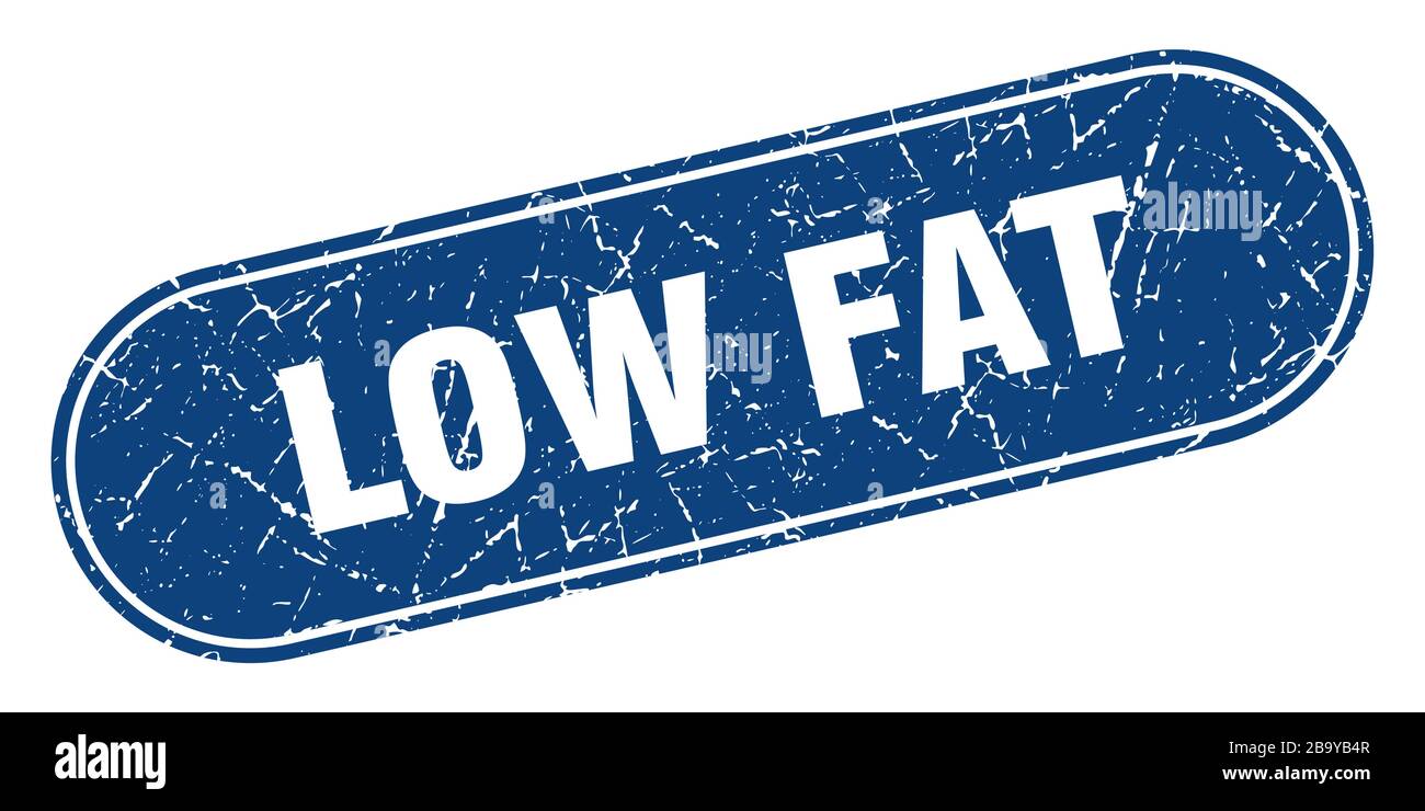 low fat sign. low fat grunge blue stamp. Label Stock Vector Image & Art ...