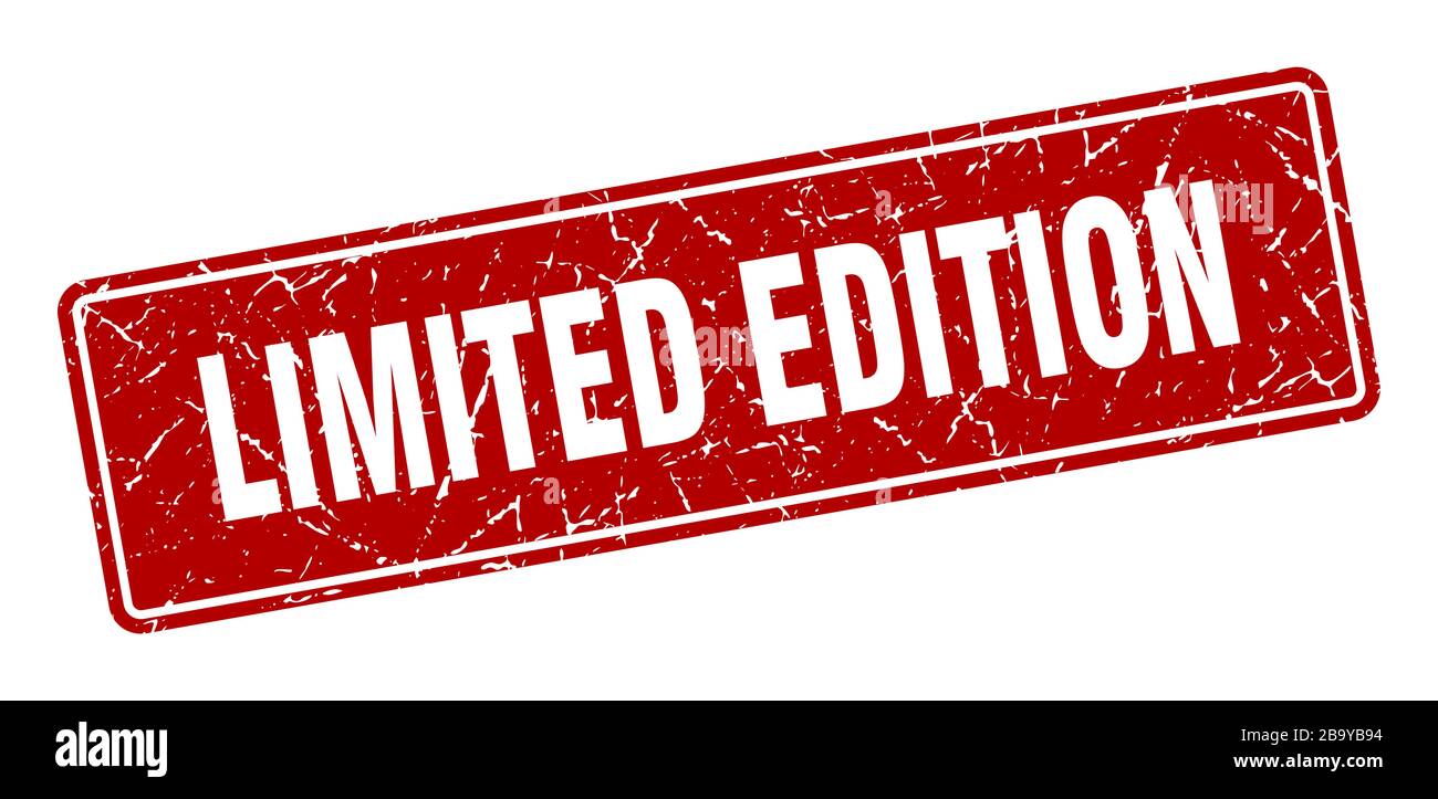 limited edition stamp. limited edition vintage red label. Sign Stock ...