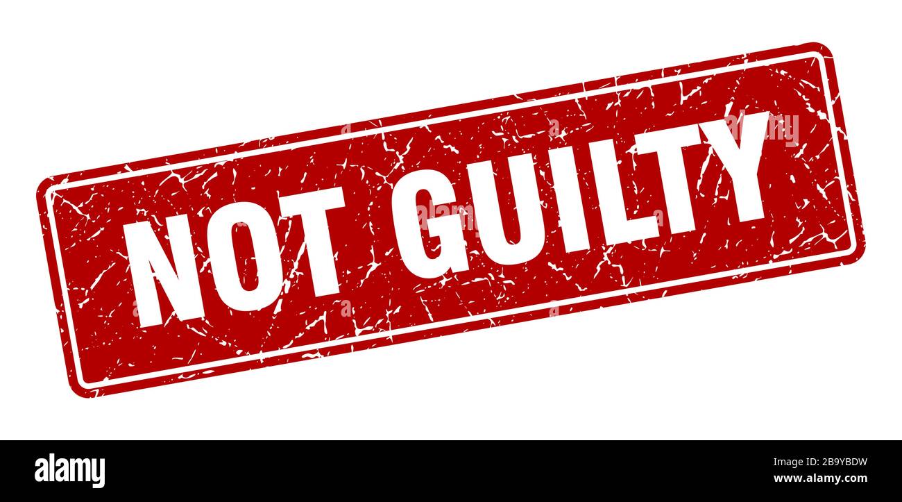 Not guilty stamp Stock Vector Images - Alamy
