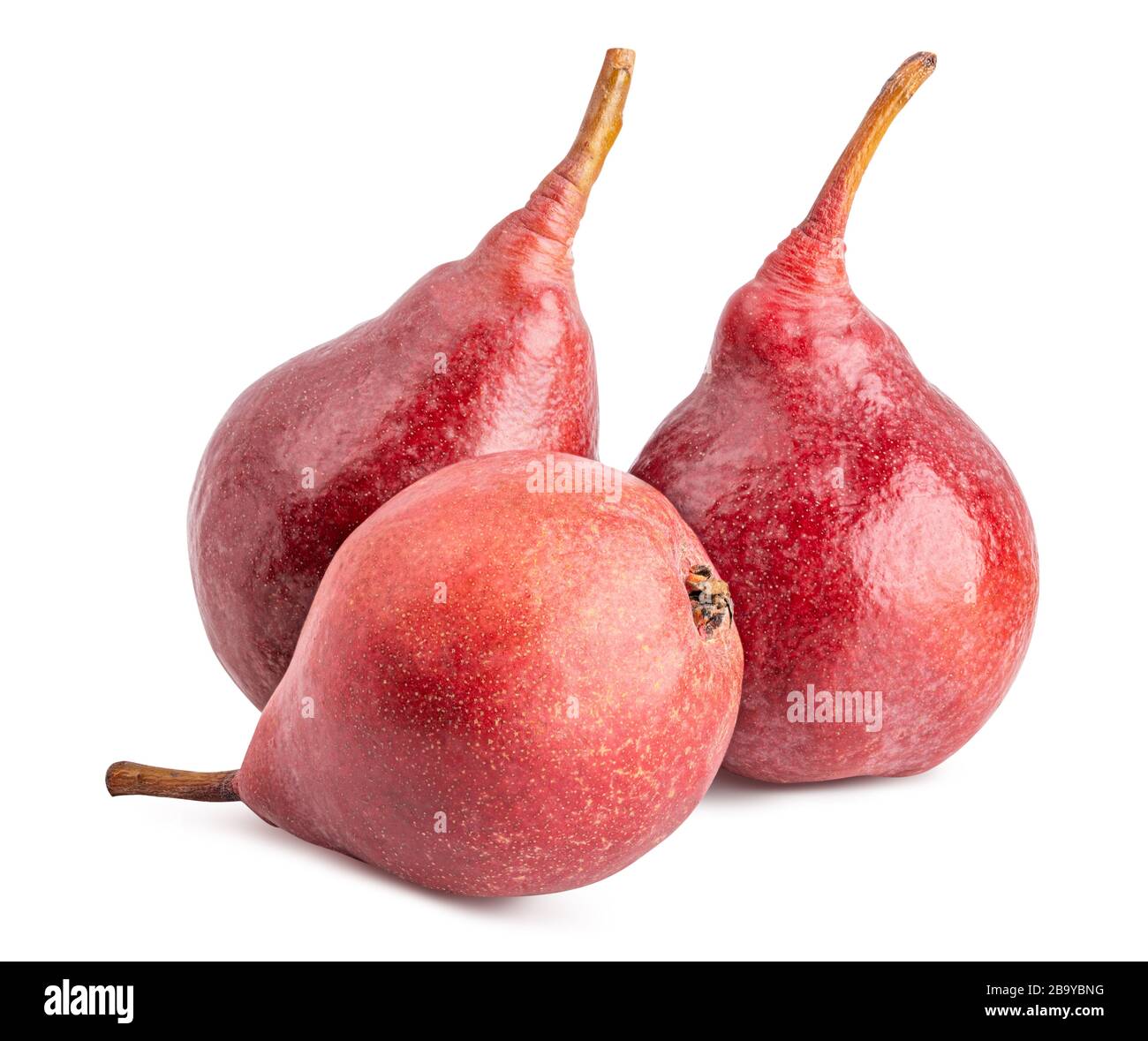 Red pear isolated on white background with clipping path Stock Photo ...