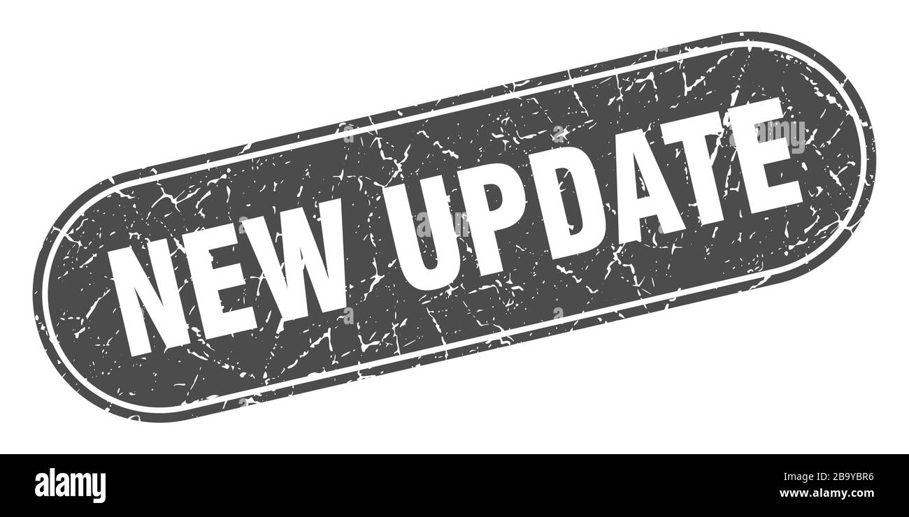 new update sign. new update grunge black stamp. Label Stock Vector ...