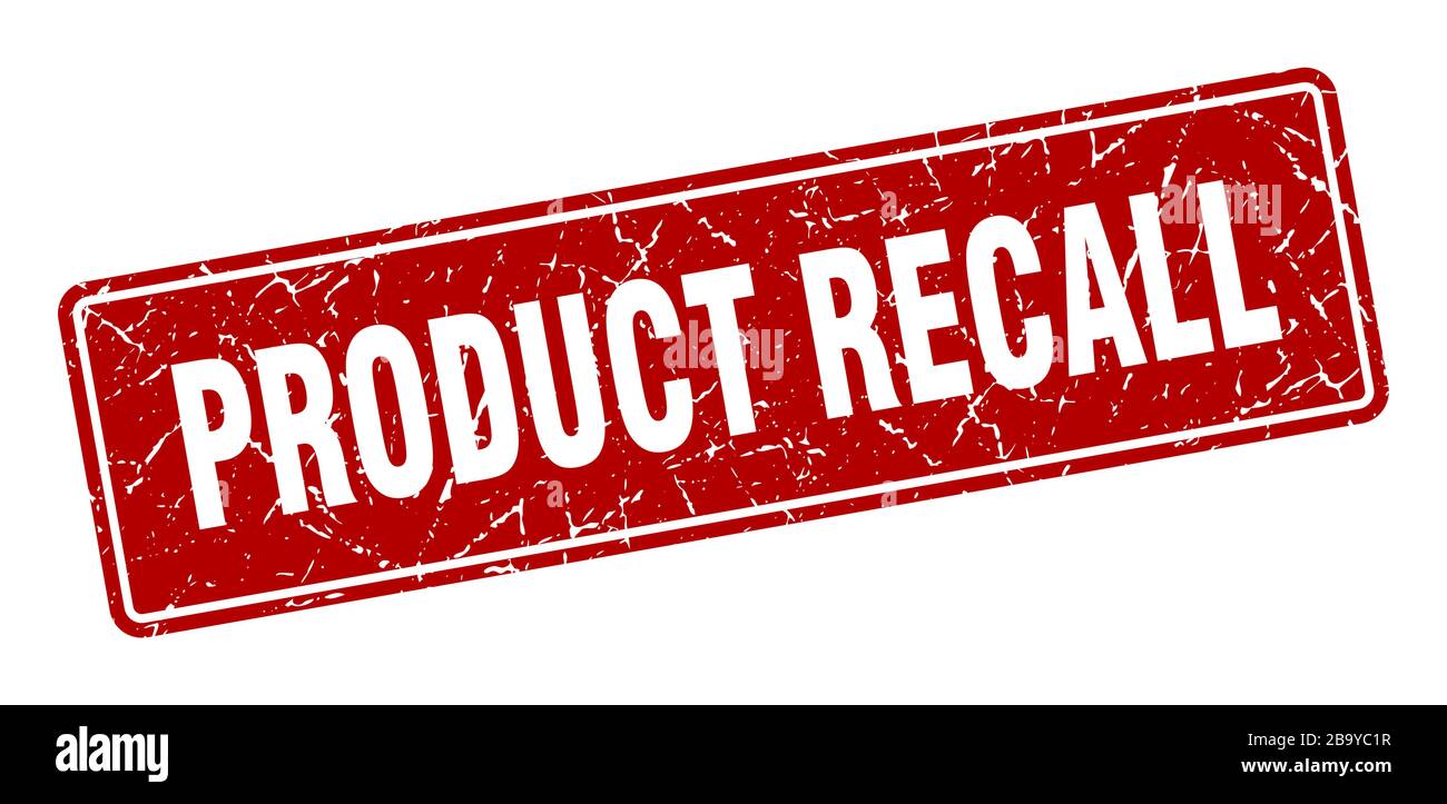 product recall stamp. product recall vintage red label. Sign Stock ...