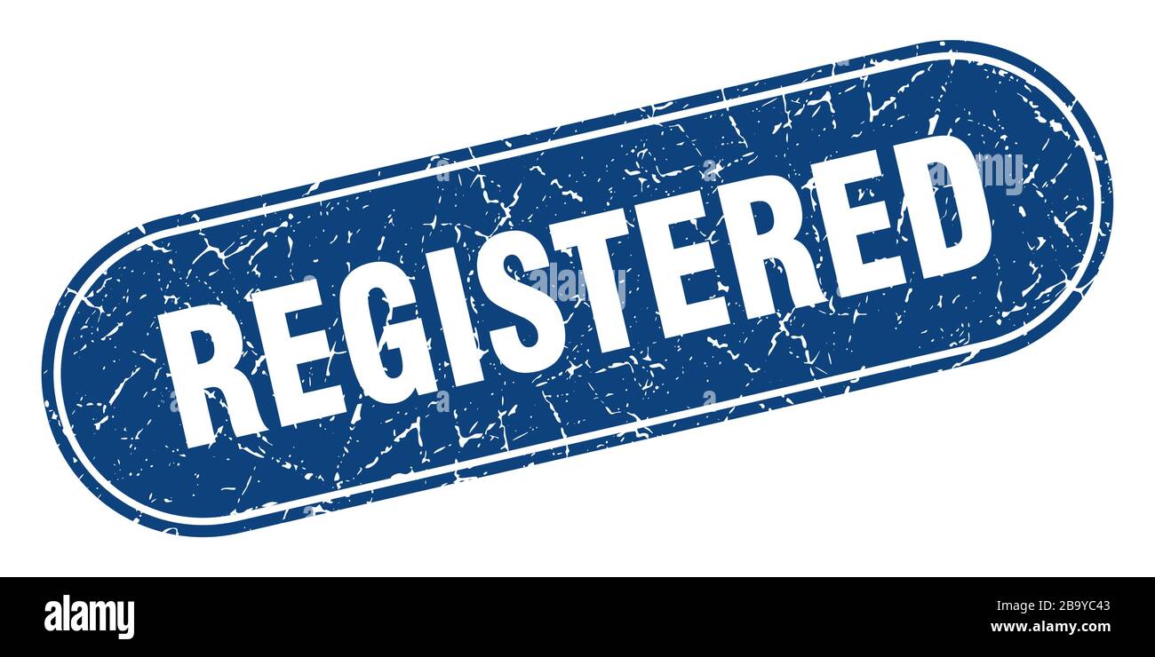 Registered stamp label square hi-res stock photography and images - Alamy