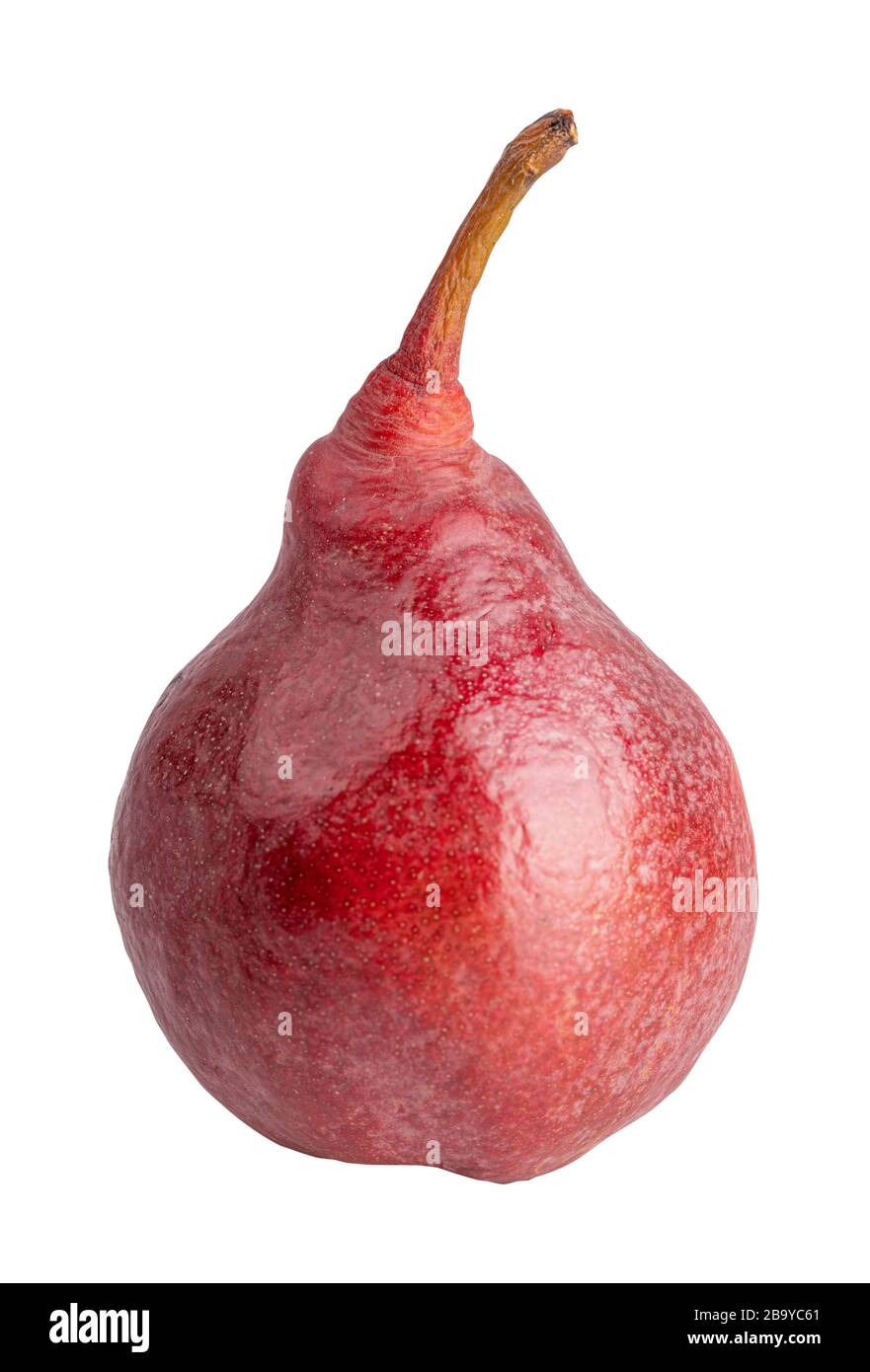 Red pear isolated on white background with clipping path Stock Photo ...