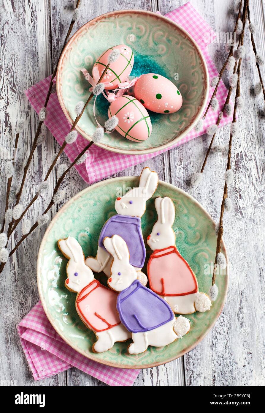 Easter bunny cookies. Shortbread cookies Stock Photo - Alamy
