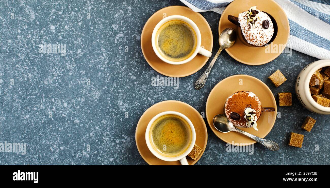 Pastries top view hi-res stock photography and images - Alamy