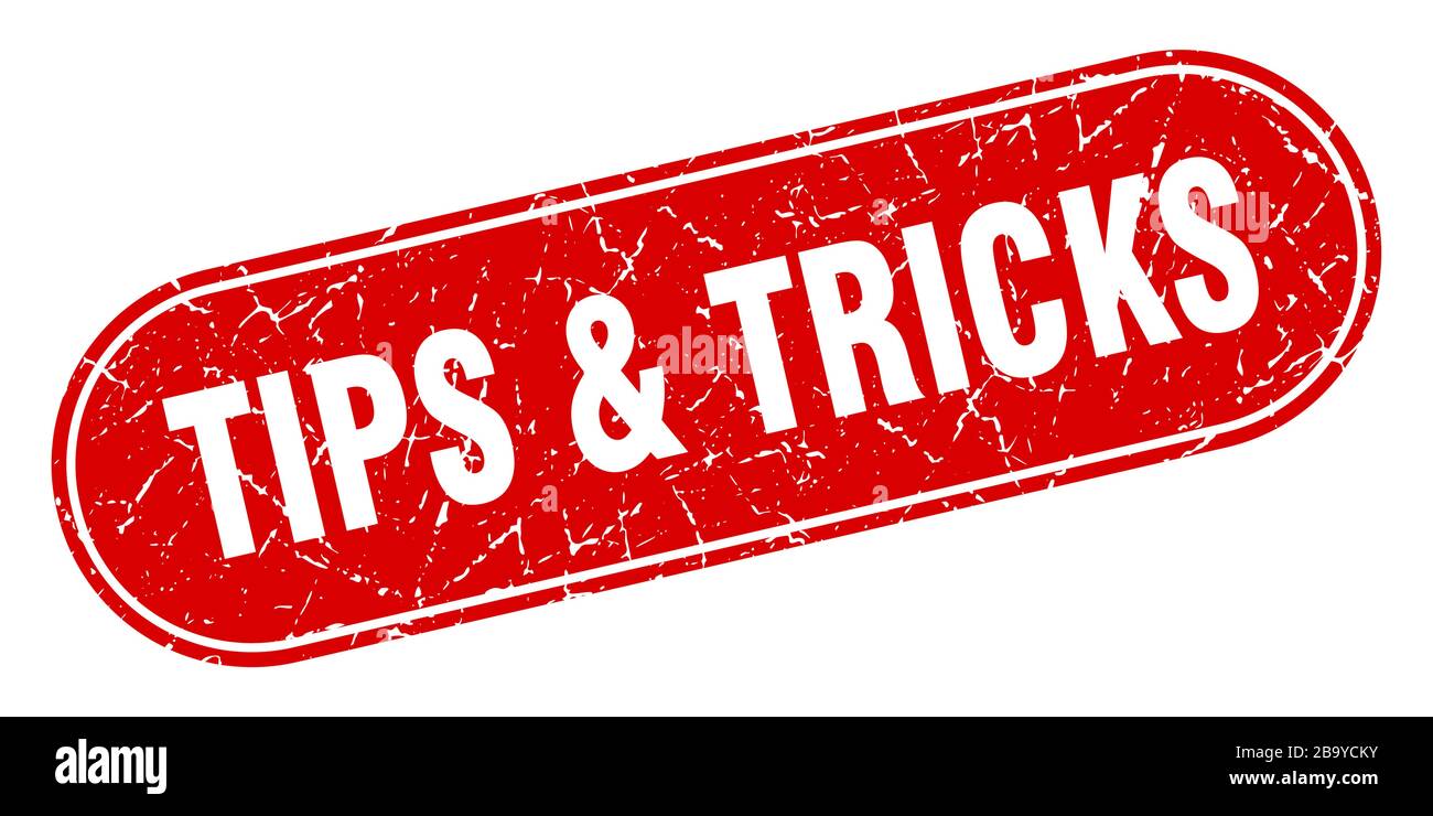 tips & tricks sign. tips & tricks grunge red stamp. Label Stock Vector ...