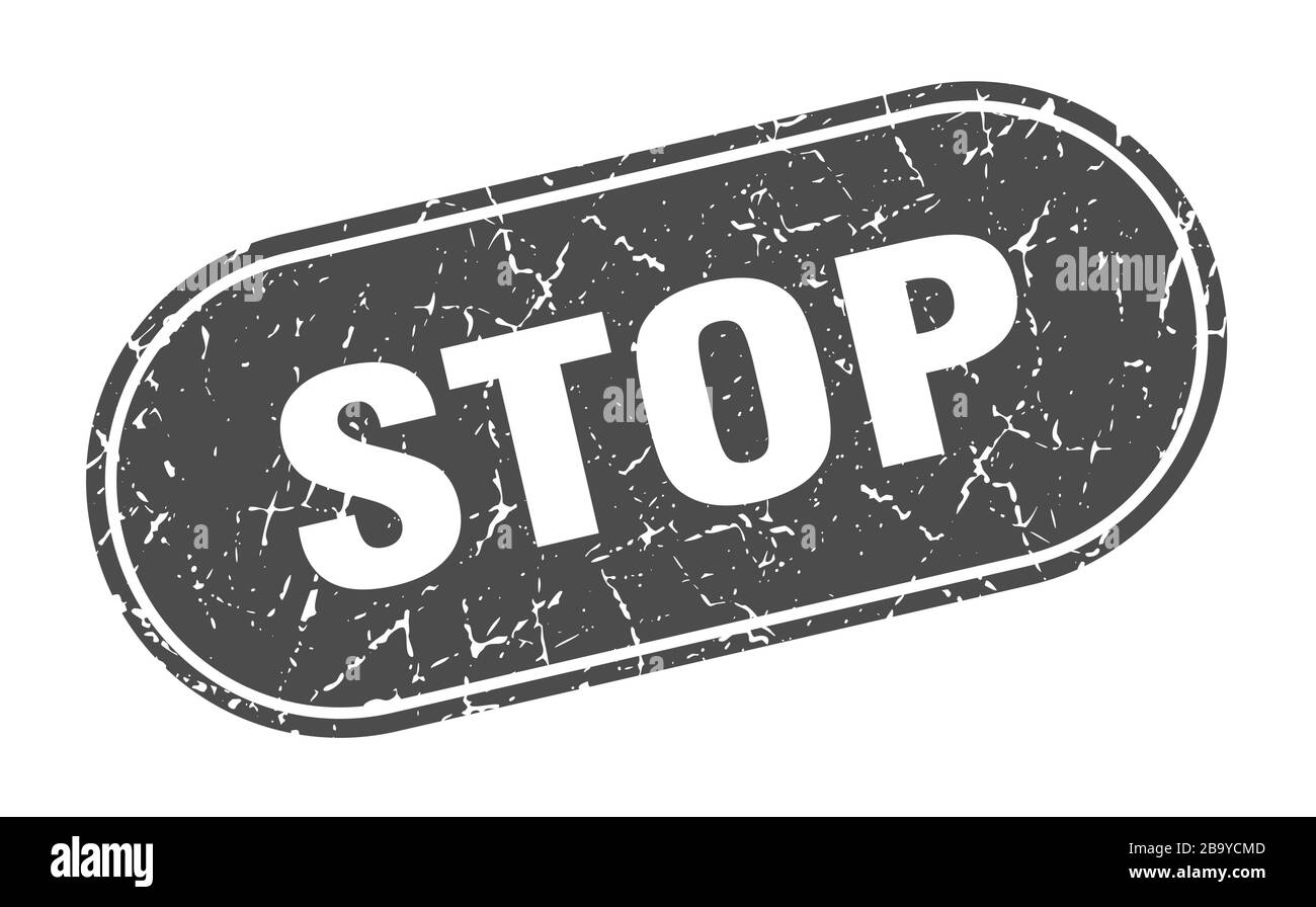 stop sign. stop grunge black stamp. Label Stock Vector Image & Art - Alamy
