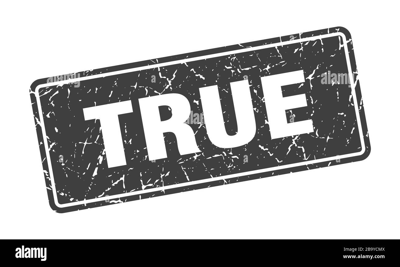 true stamp. true vintage gray label. Sign Stock Vector Image & Art - Alamy