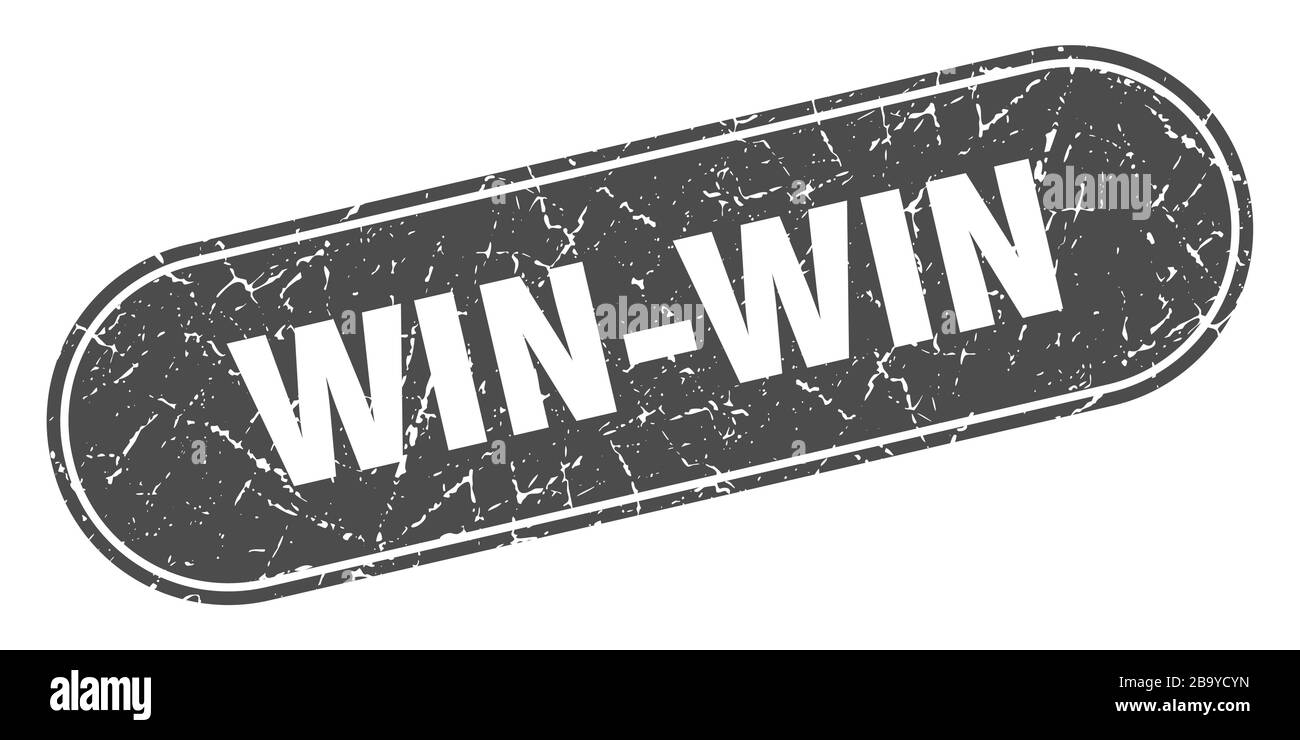 win-win sign. win-win grunge black stamp. Label Stock Vector Image ...