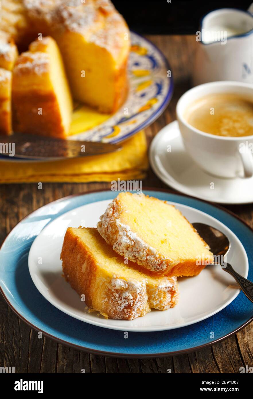Breakfast baked cake Stock Photo - Alamy