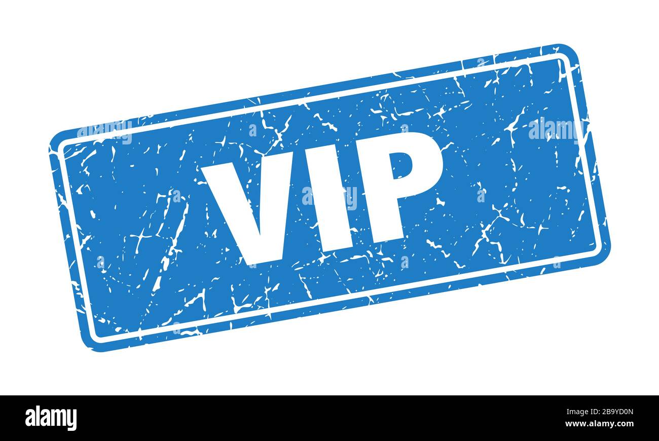 vip stamp. vip vintage blue label. Sign Stock Vector Image & Art - Alamy