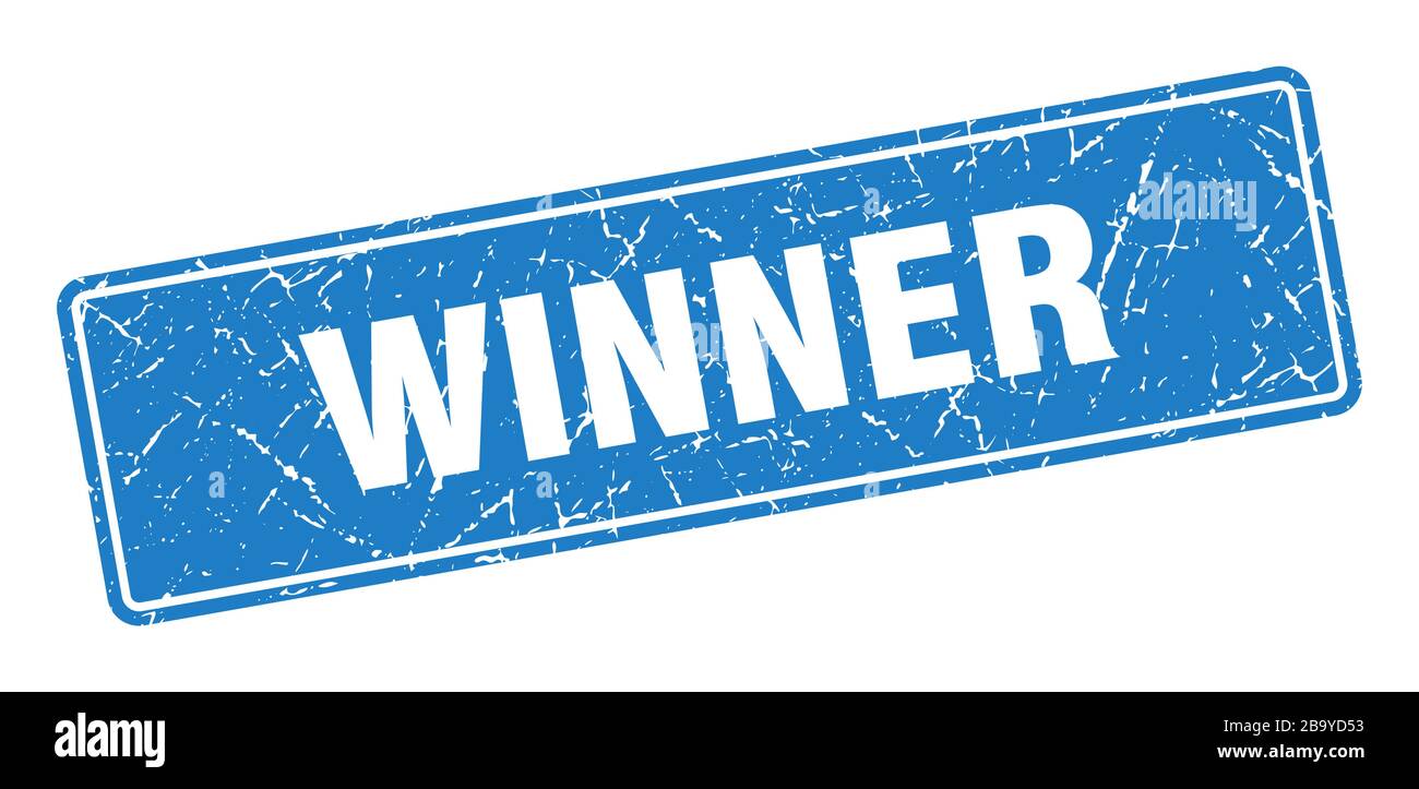 winner stamp. winner vintage blue label. Sign Stock Vector Image & Art ...