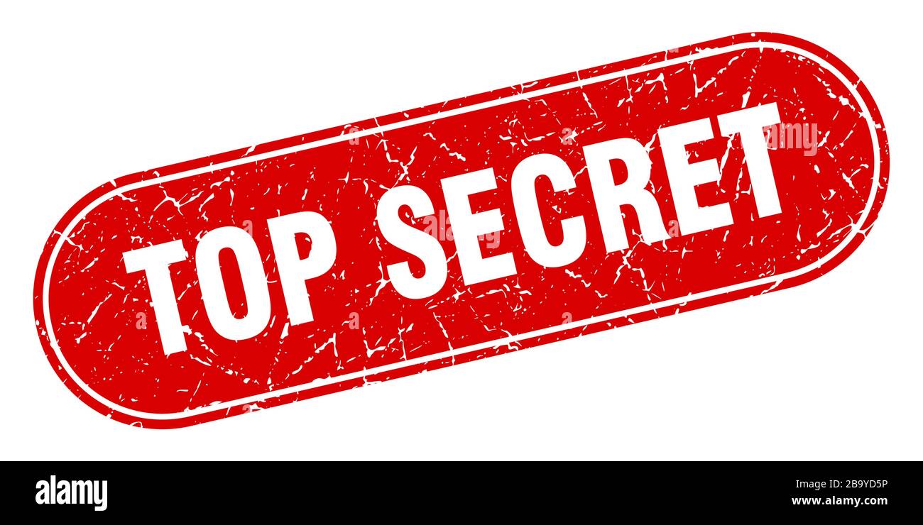 top secret sign. top secret grunge red stamp. Label Stock Vector Image ...