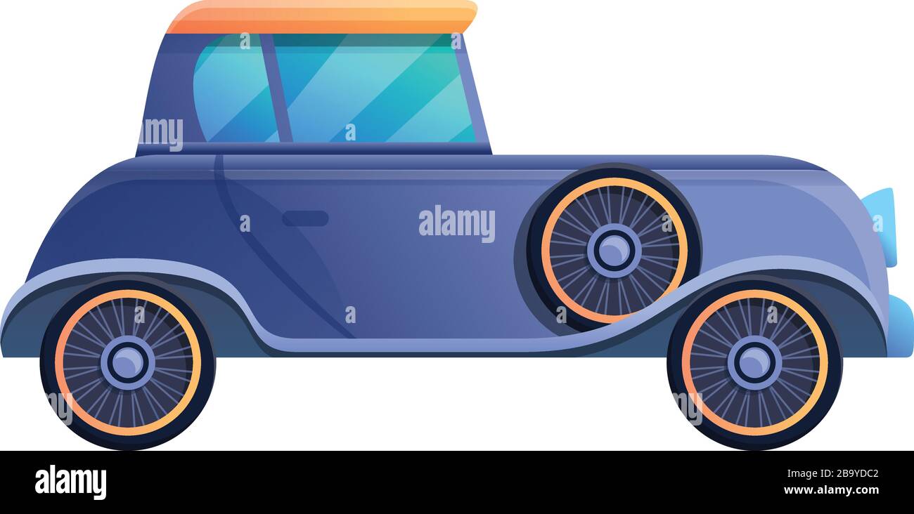 Comic retro car icon. Cartoon of comic retro car vector icon for web ...
