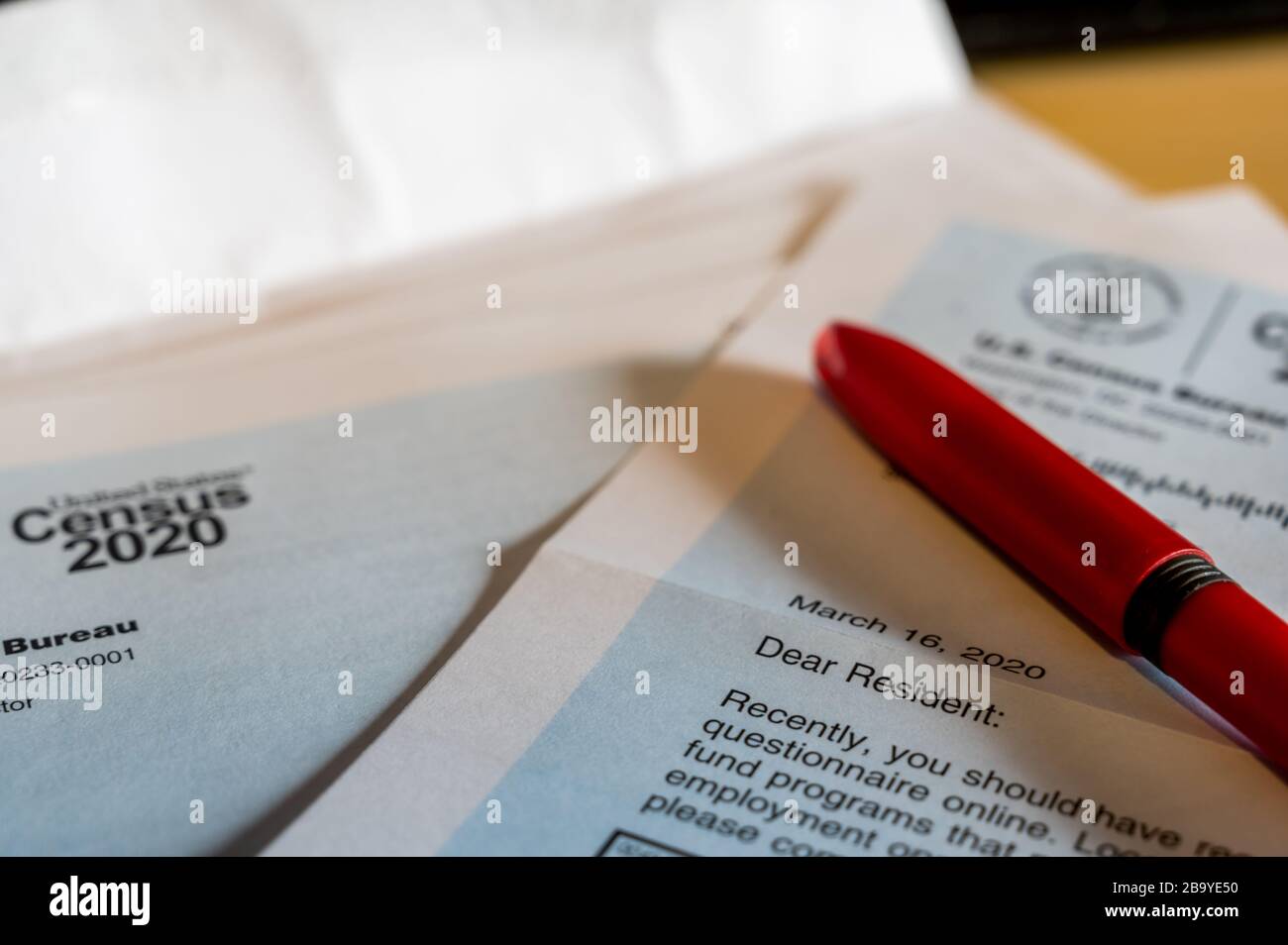 Us census form 2020 hi-res stock photography and images - Alamy