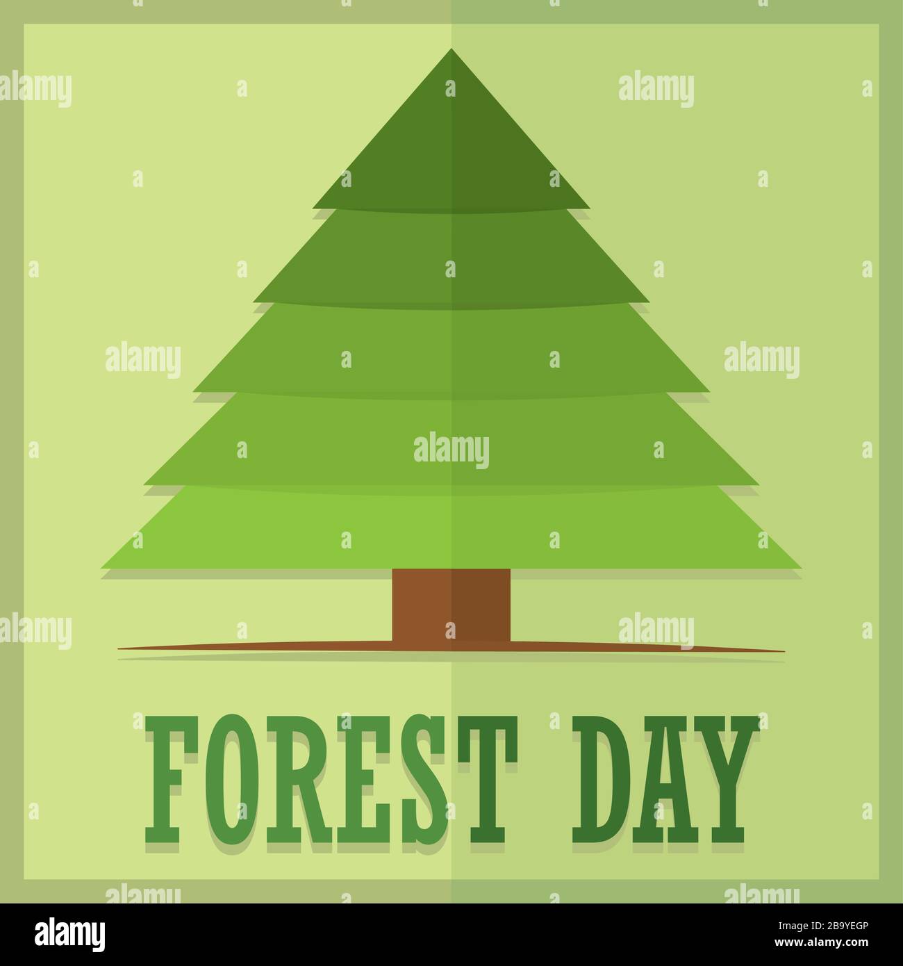Forest day illustration Stock Vector Image & Art - Alamy