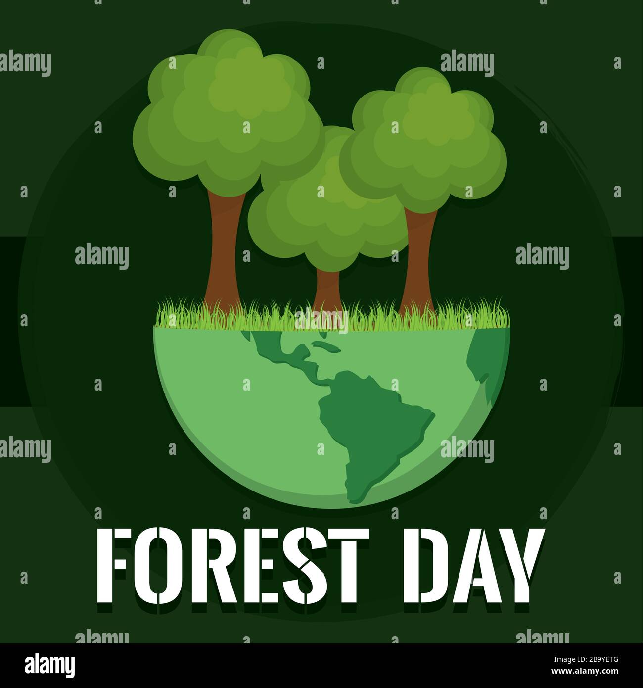 Forest day illustration Stock Vector Image & Art - Alamy