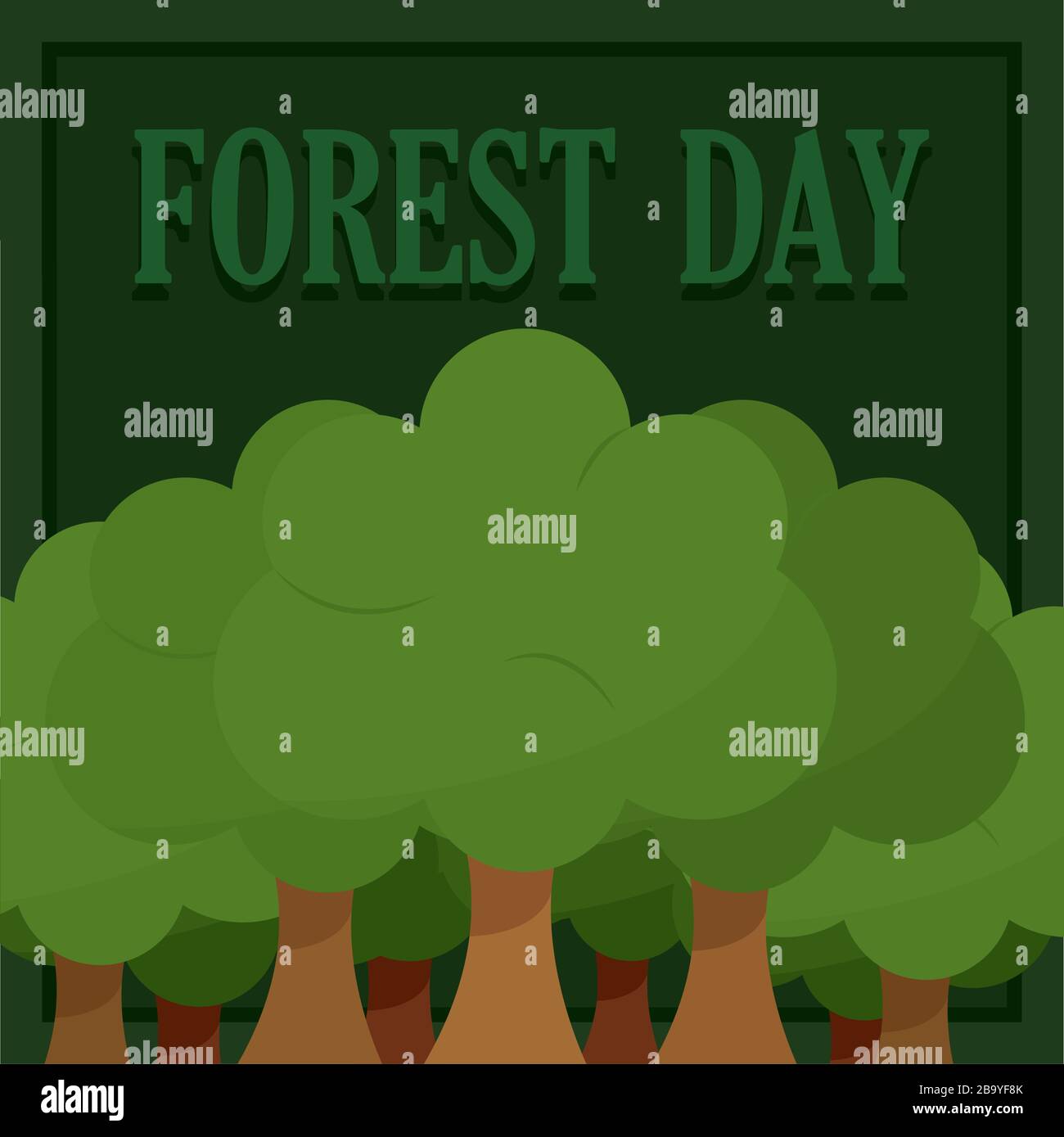 Forest day illustration Stock Vector Image & Art - Alamy