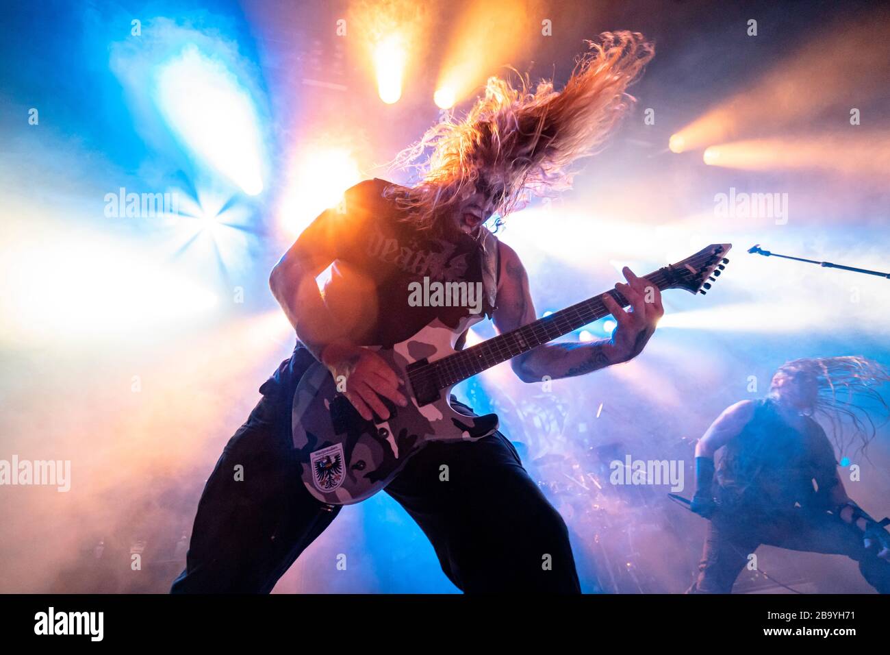 Bergen, Norway. 22nd, August, 2019. The Swedish black metal band Marduk ...