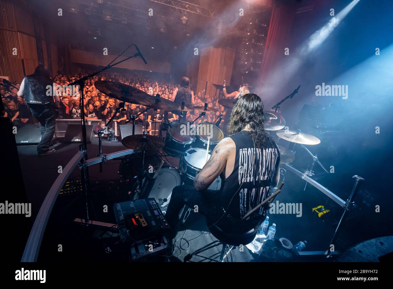 Bergen, Norway. 22nd, August, 2019. The Swedish black metal band Marduk ...