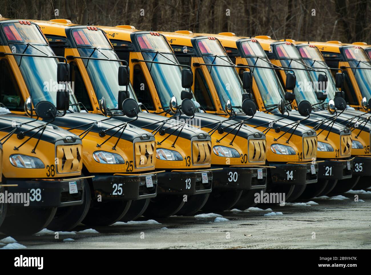 Students on a school bus hi-res stock photography and images - Alamy