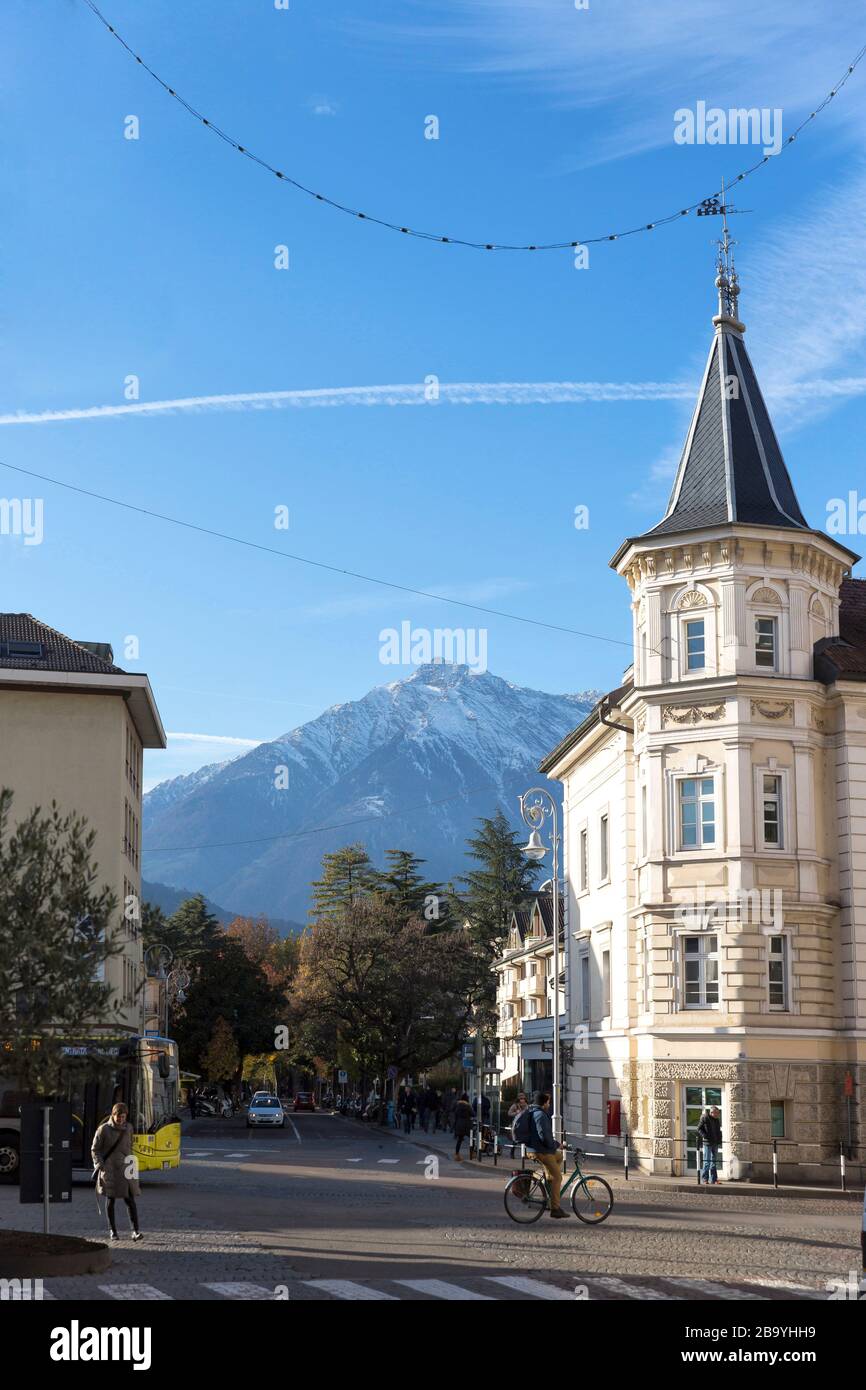 Street of merano city hi-res stock photography and images - Alamy