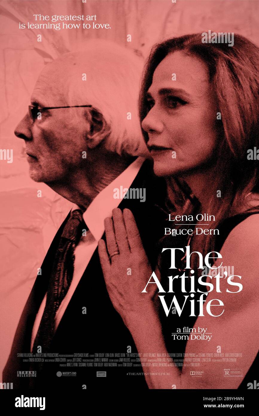 THE ARTIST S WIFE, US poster, from left: Bruce Dern, Lena Olin, 2019 ...