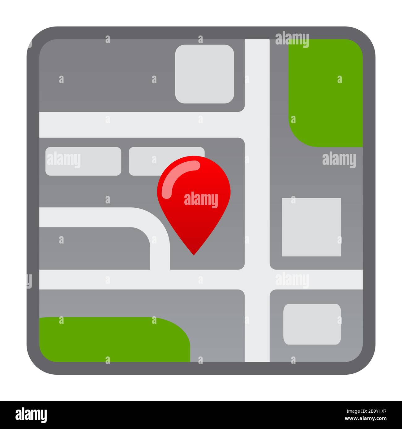 illustration of the navigation map location icon Stock Vector Image ...