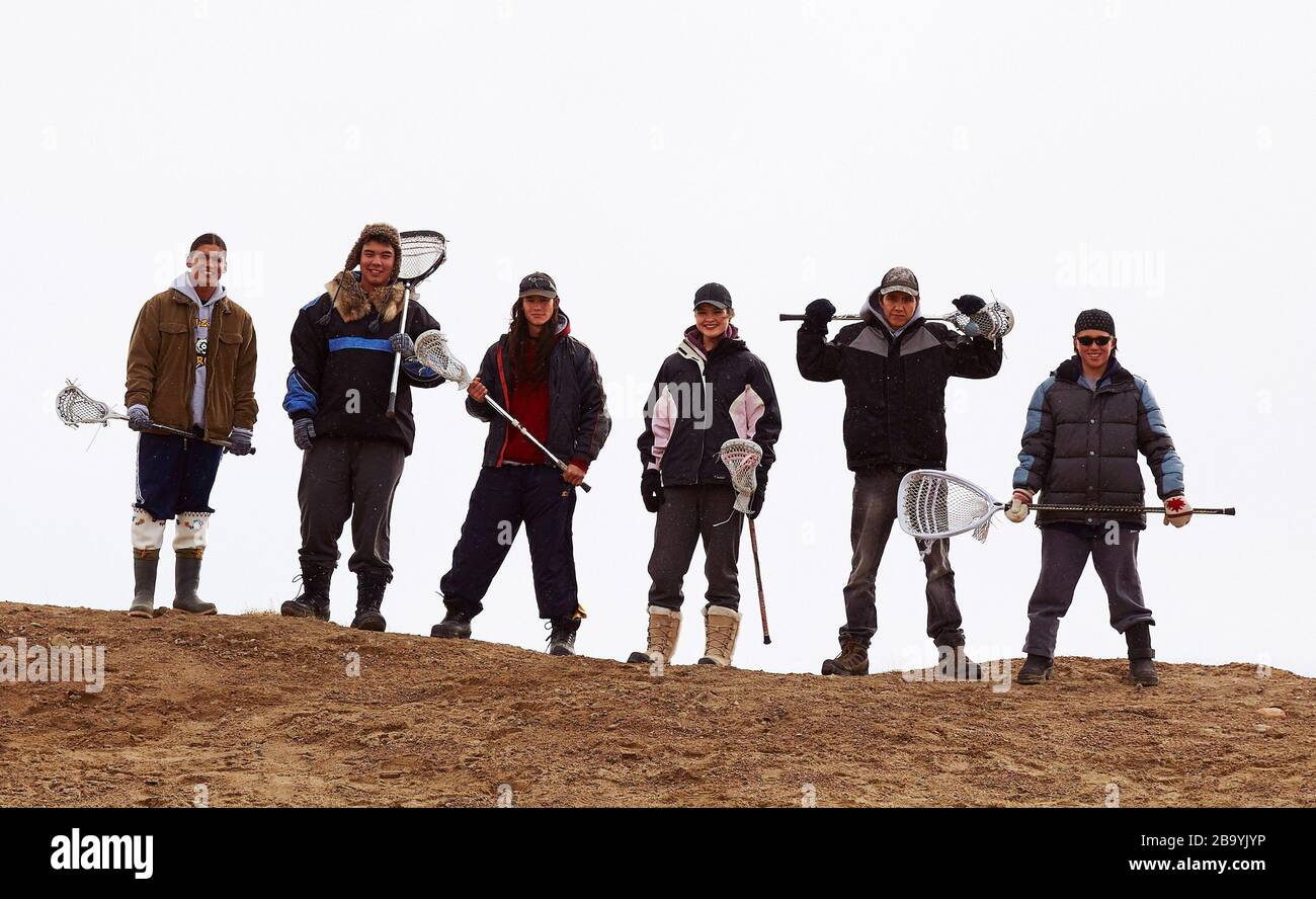 THE GRIZZLIES, far left: Ricky Marty-Pahtaykan; 3rd from left: Booboo ...