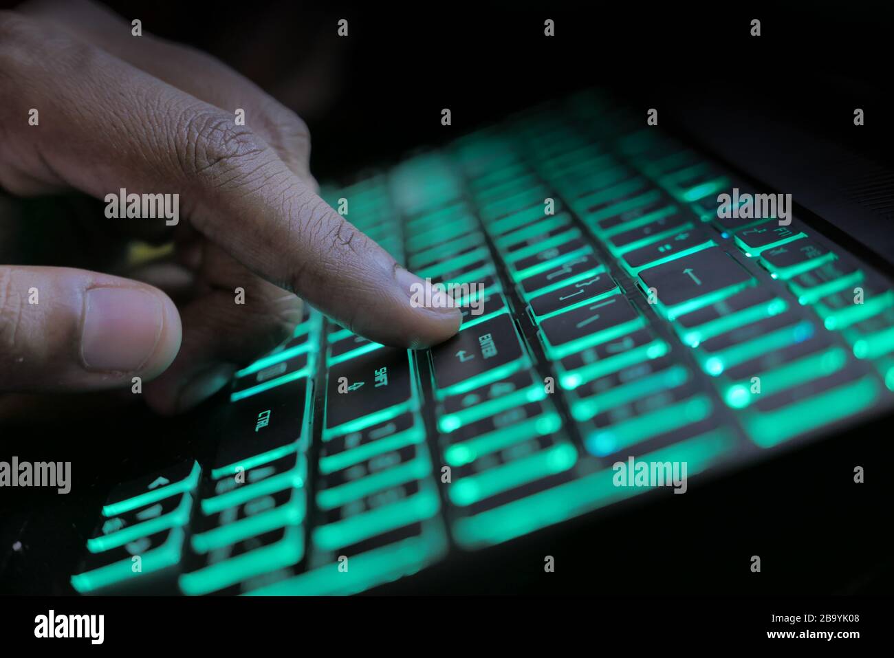Close up cyber hacker hood hi-res stock photography and images - Alamy