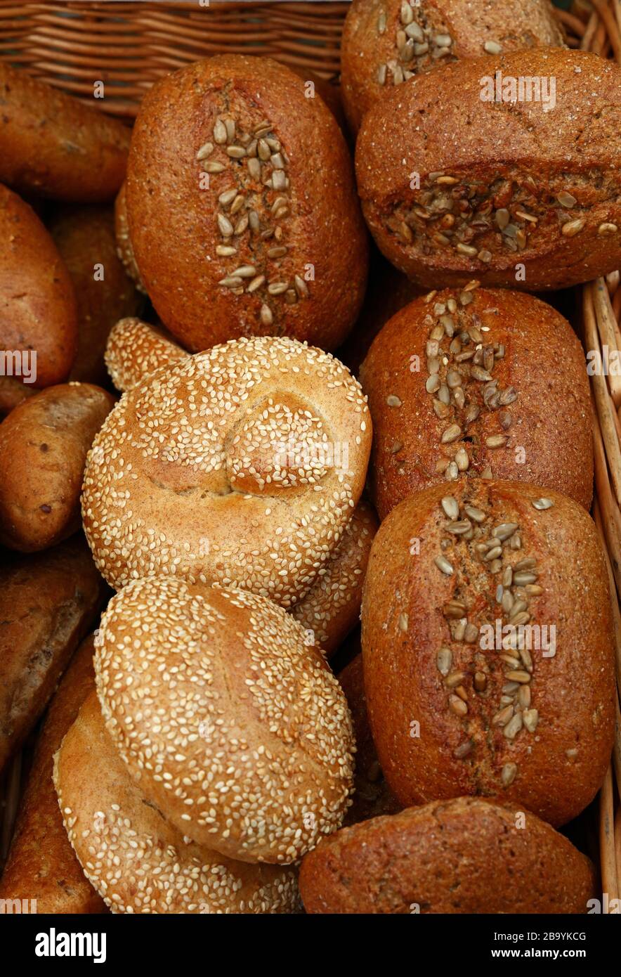 Fresh bread selection assorted hi-res stock photography and images - Alamy