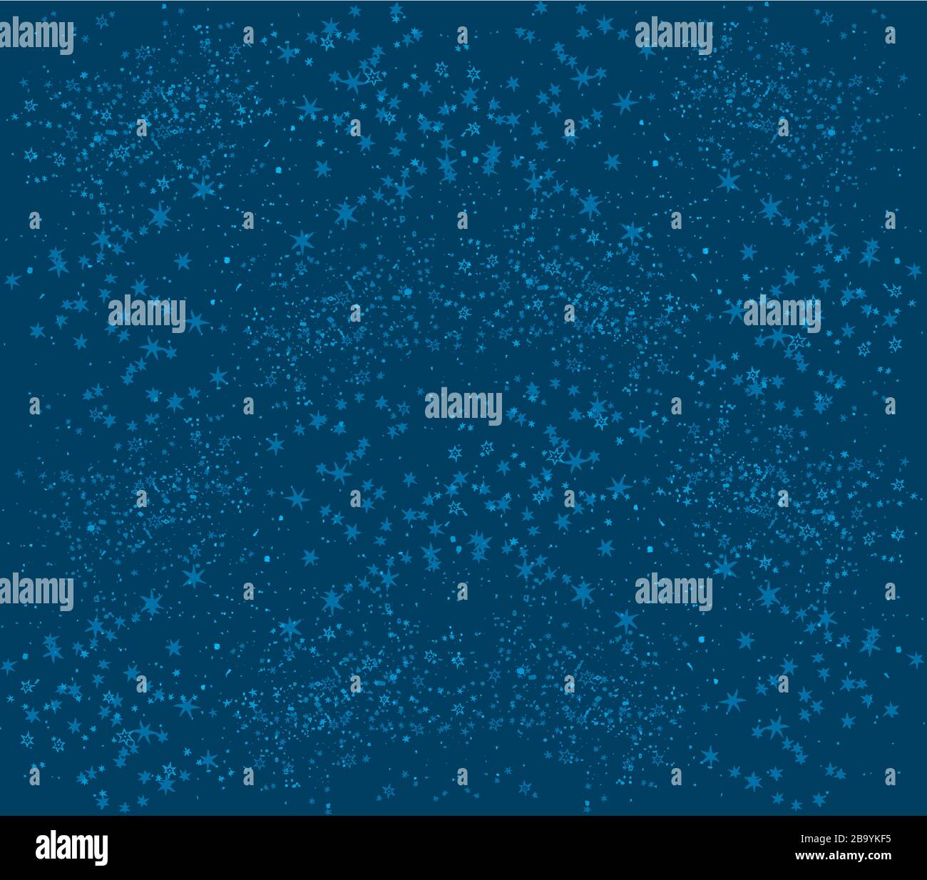 Vector illustration. Blue background plain simulating a starry night ...